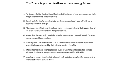 Energy Talking Points | The 7 most important truths about our energy future